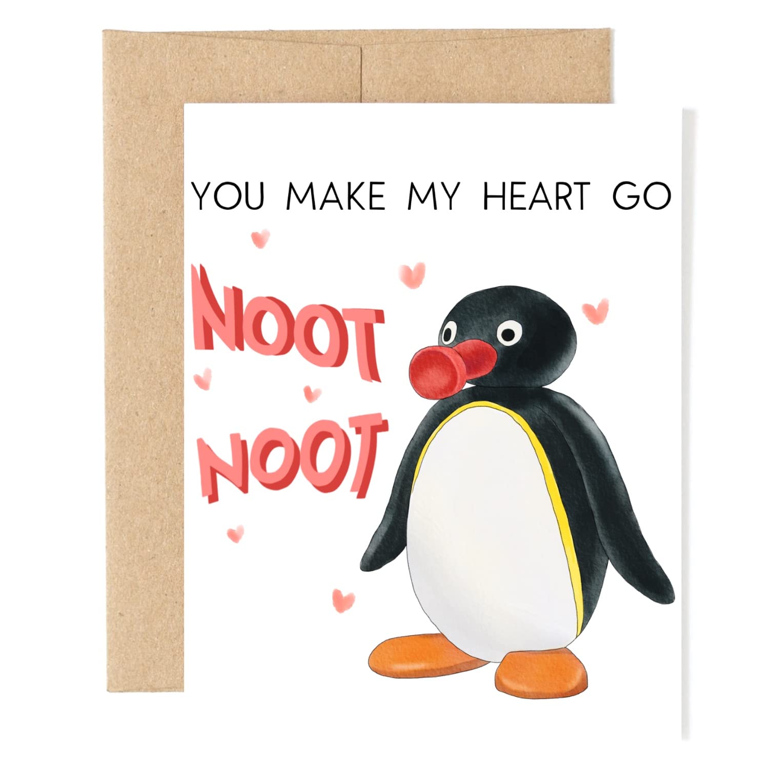 Amazon.com: Pingu Cards, Anniversary Greeting Cards, Funny I love you ...