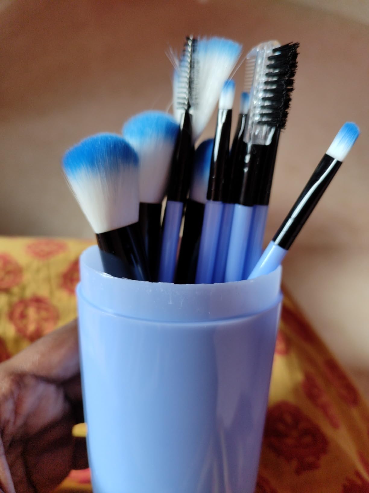 Prosopyare BEAUTY 12Pcs Portable Makeup Brushes Set - All-in-One Kit ...