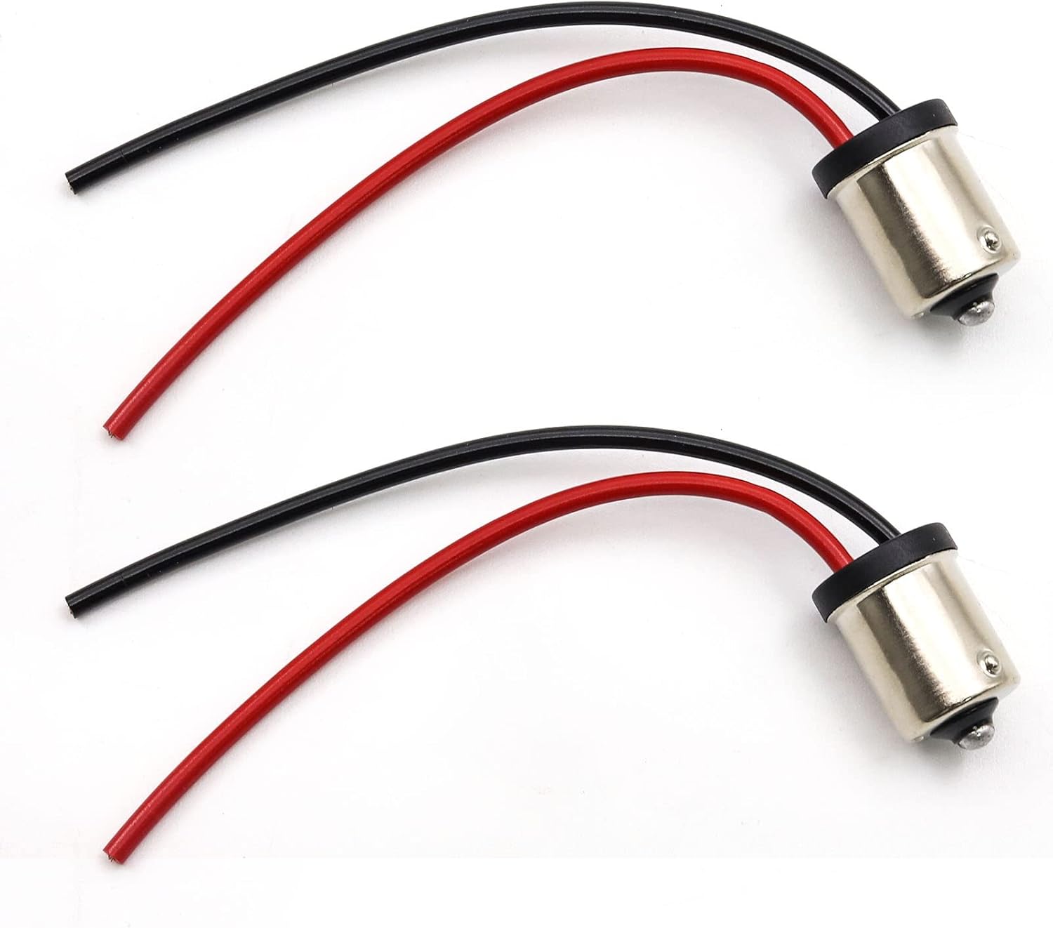 2PCS 1156 Adapter Wiring Harness,1156 180° BA15S Bulb Socket Holders ...