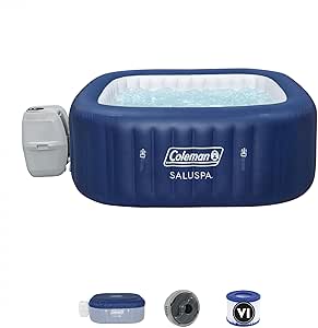 Amazon.com : Bestway Coleman Hawaii AirJet Large Square 4 to 6 Person Inflatable Hot Tub ...