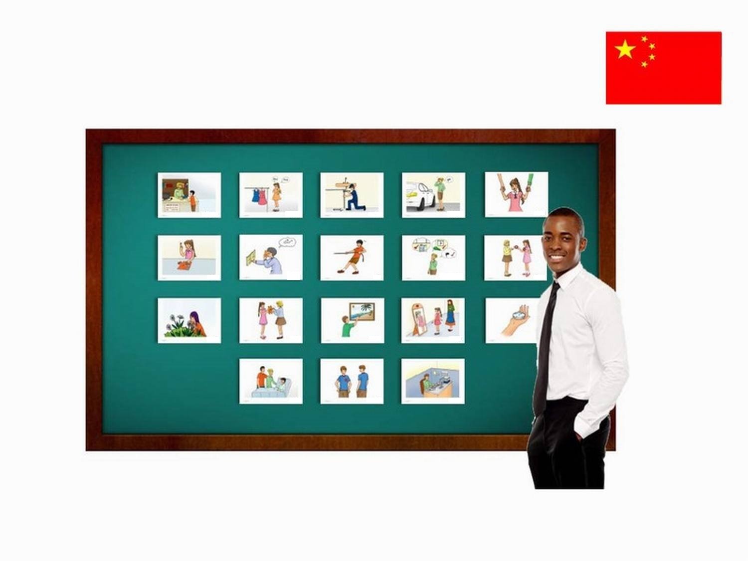 Action Words And Irregular Verbs Flashcards In Chinese Traditional And ...