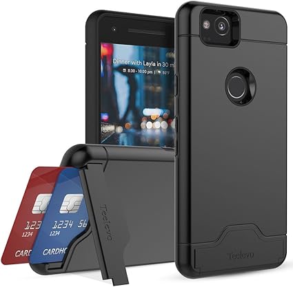 Amazon.com: Teelevo Wallet Case for Google Pixel 2, Dual Layer Case ...
