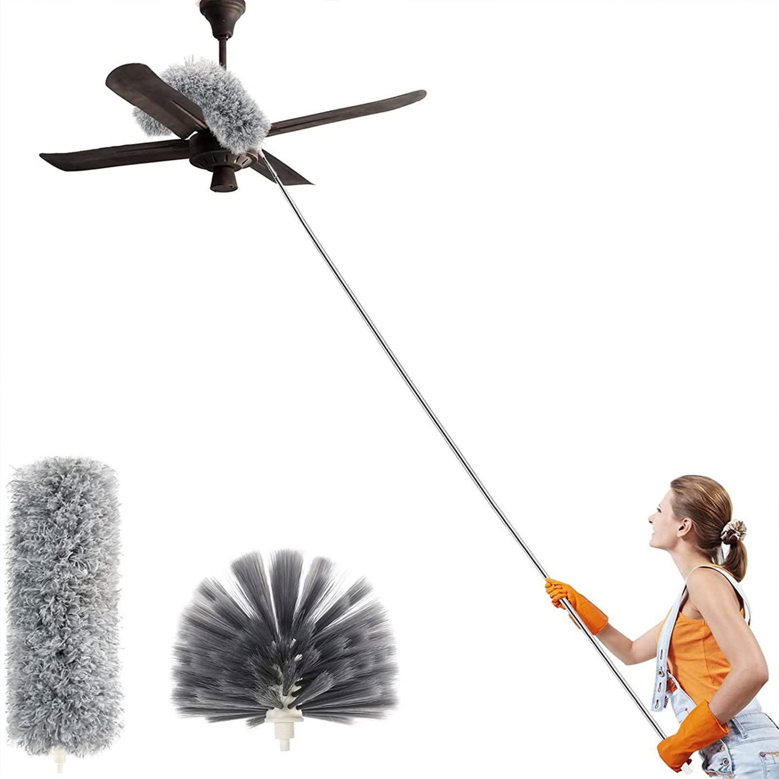 Amazon.com: Microfiber Feather Duster Extendable Duster with 100 ...