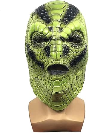 Amazon.com: Viper snake Head Mask Halloween Party Creepy Viper snake ...