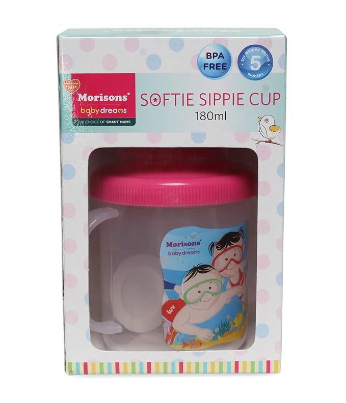 Buy Morisons Baby Dreams Softie Sippie Cup, 180ml (Pink) Online at Low ...