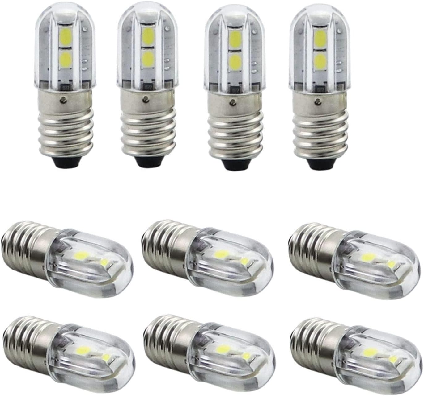 mcdrlled E10 Led Bulb 120vAc or DC 1w Super Bright 100lumens Indicator ...