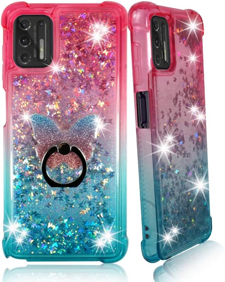 Amazon.com: Zase Moto G 5G (2024) Cute Phone Case Clear Floating Liquid ...