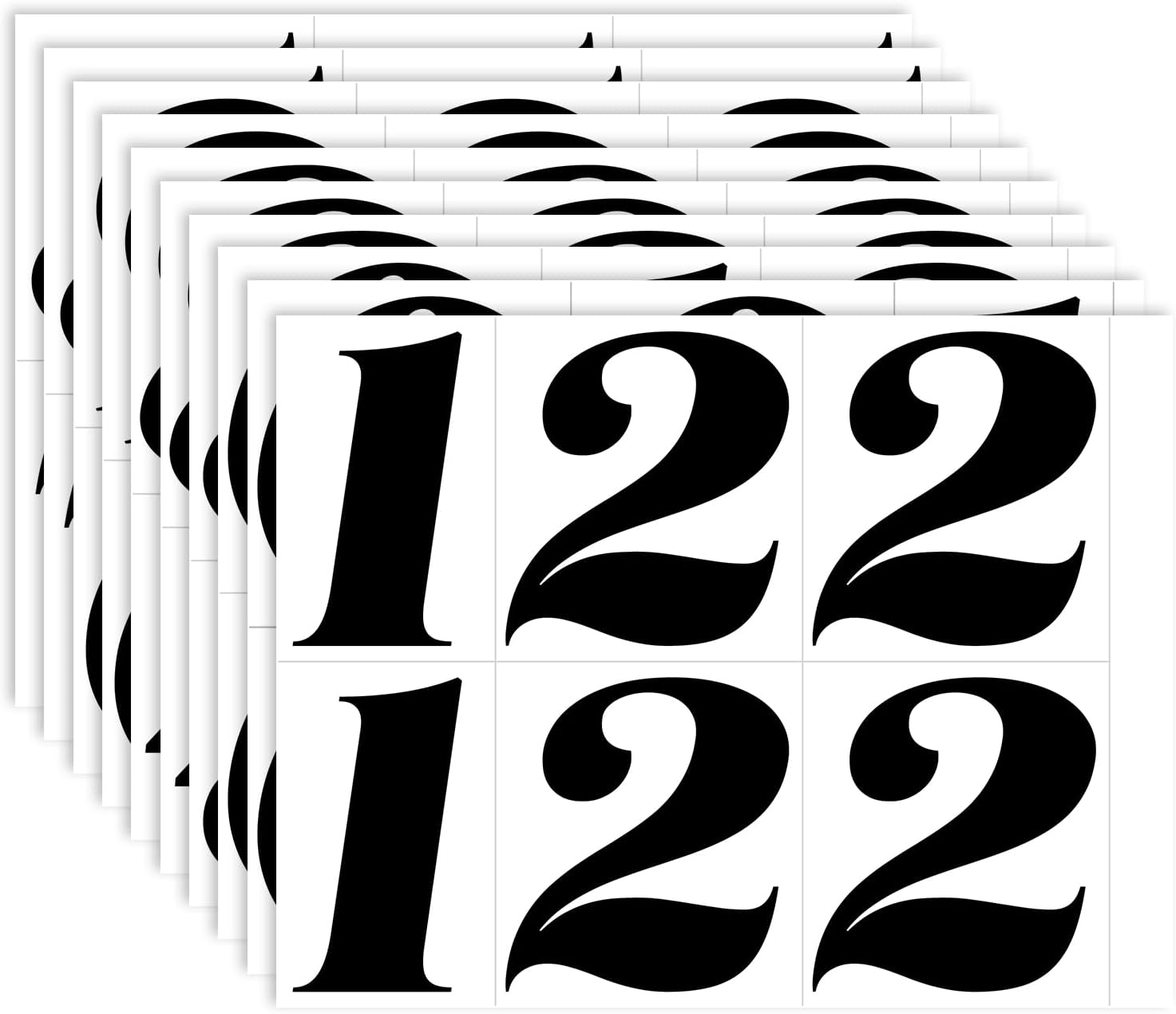 Amazon.com: 3 inch Self Adhesive Numbers for Mailbox, House Numbers ...