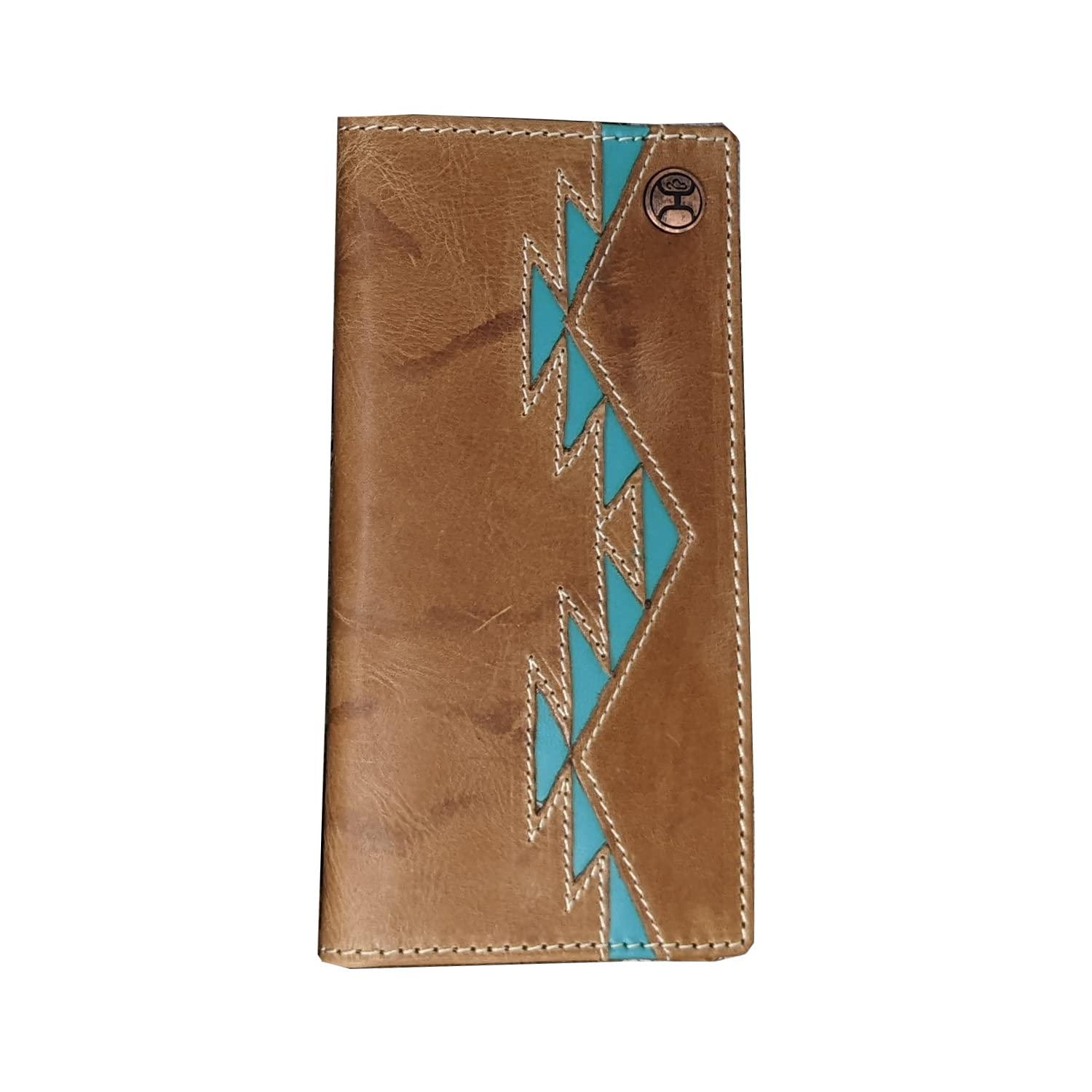 Amazon.com: HOOEY Leather Men’s Western Rodeo Wallet (Aztec Inlay ...