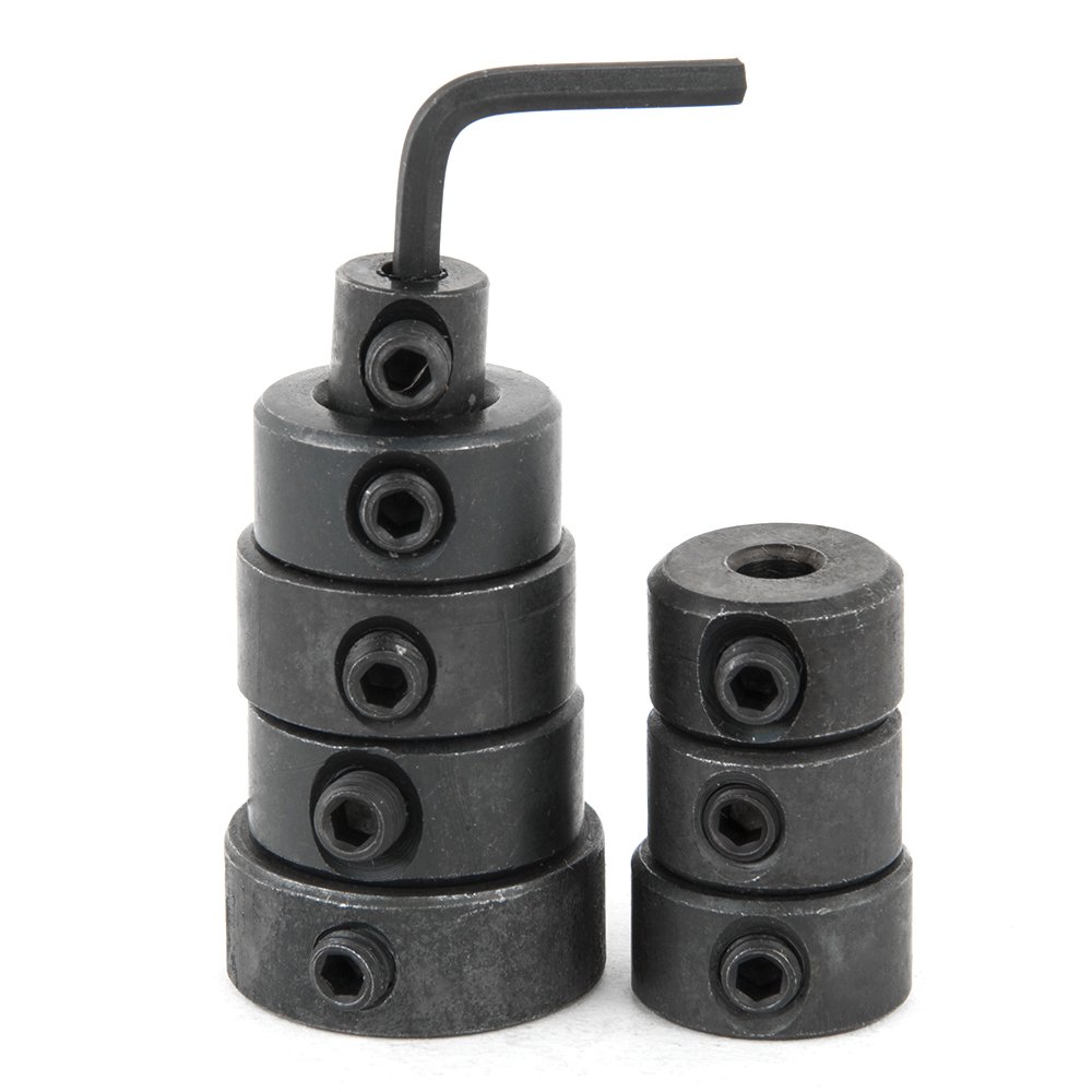 8 Pieces Drill Stop Assortment Drill Depth Stop Collars Limit ...