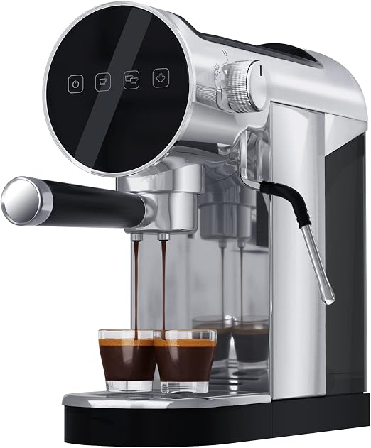 Amazon.com: skyehomo Espresso Machine with Lcd Display, 20 Bar Espresso ...