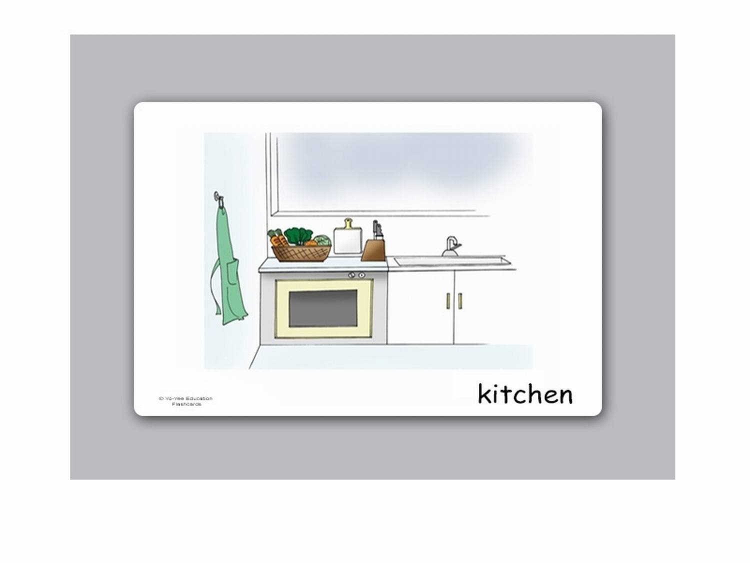 Yo-Yee Flashcards - House and Rooms Flash Cards in English with ...