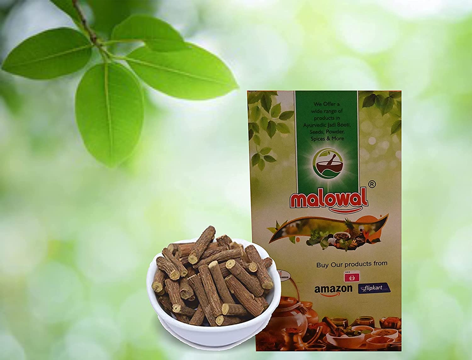 Buy Malowal al Products Mulethi Sticks Licorice Roots Glycyrrhiza ...