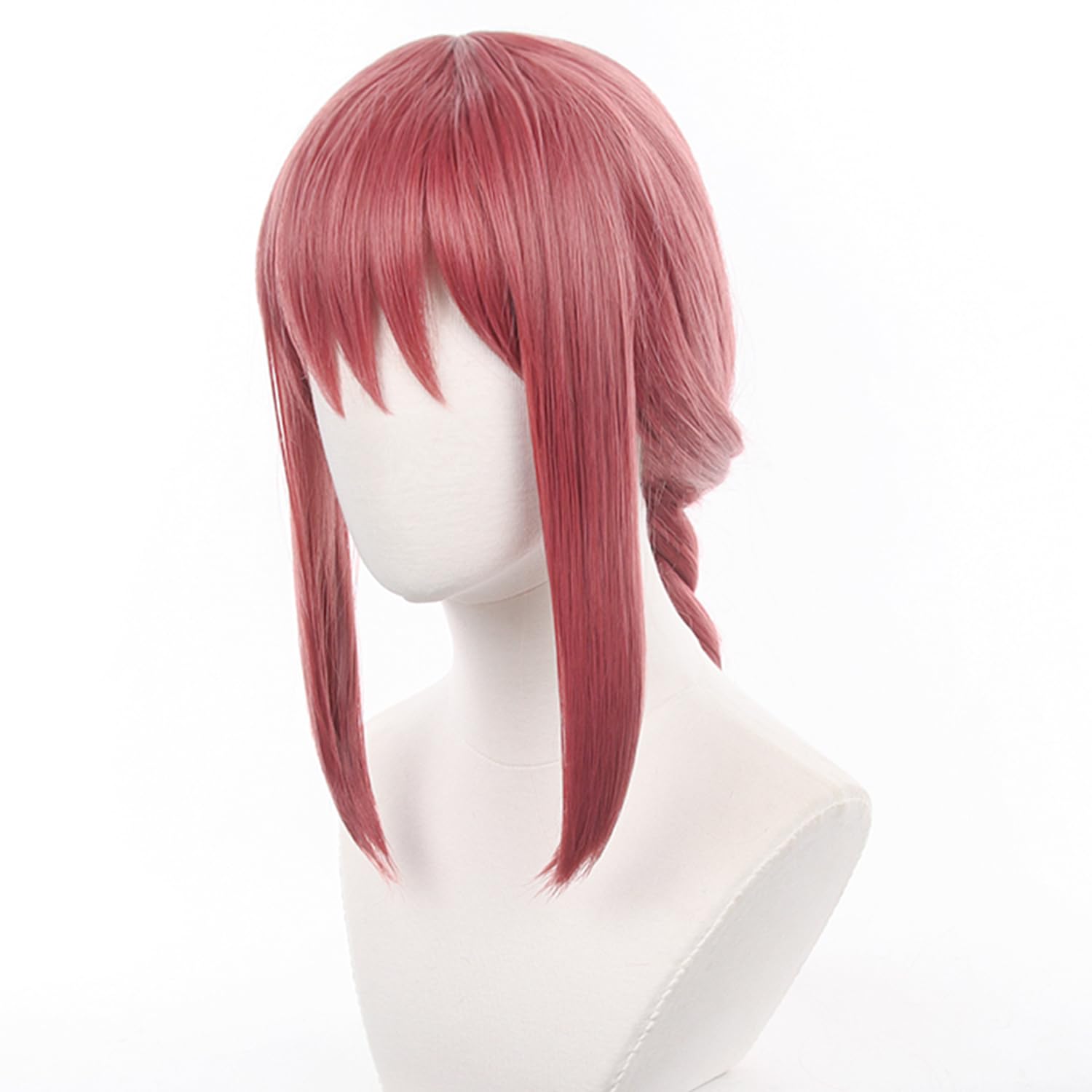 Makima Cosplay Wig for Chainsaw Man, Pink Long Hair Wig Anime Straight ...
