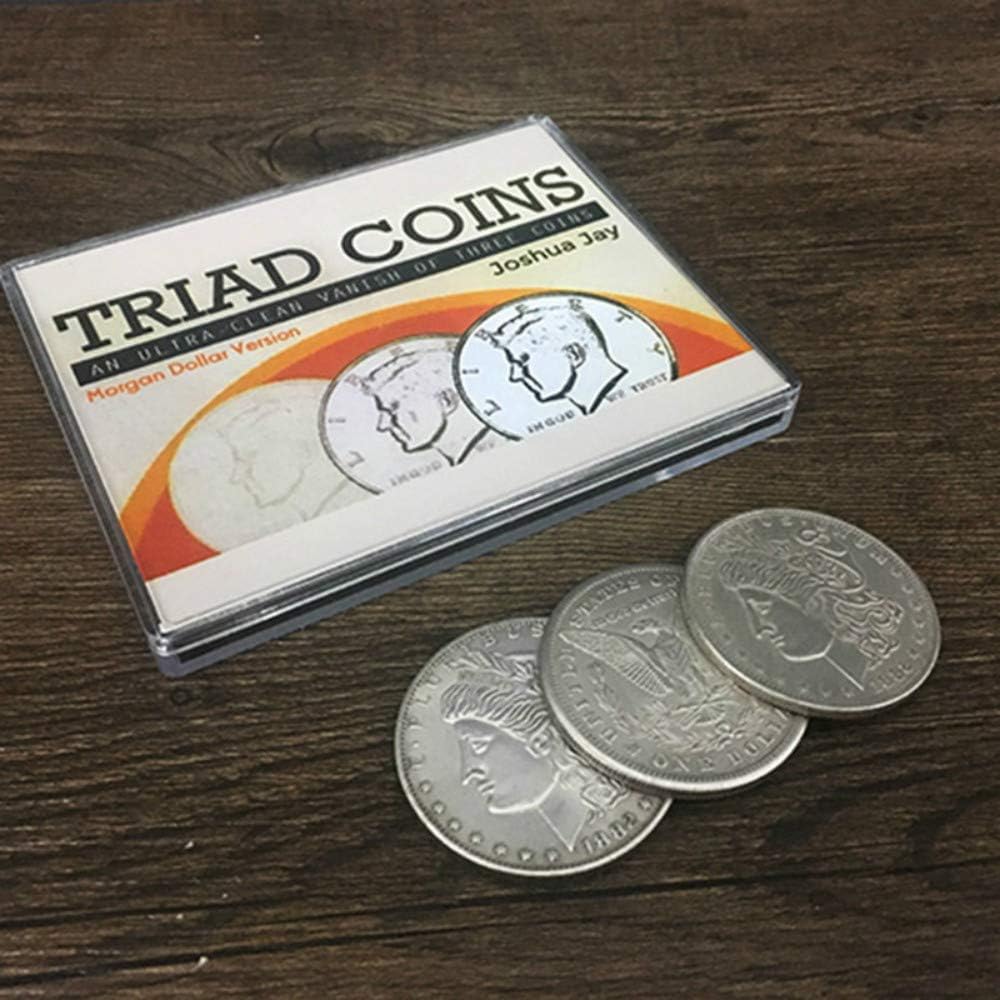 Amazon.com: blue-ther Triad Coins (Morgan Gimmick) Magic Tricks Produce ...
