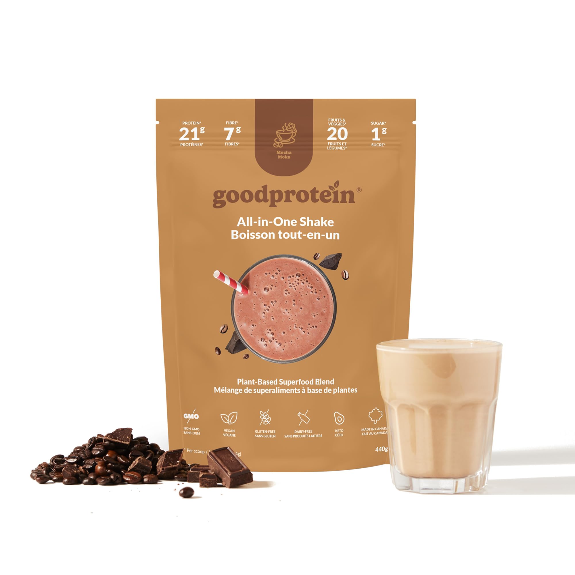 Good Protein Vegan Plant-based Protein Powder 100% Natural, Non-GMO ...