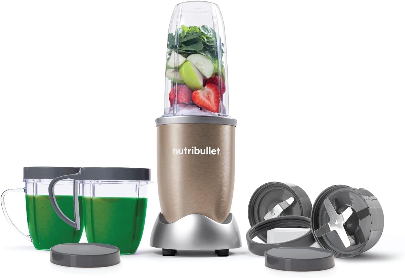 NutriBullet 900 Watts, 9 Piece Set, Multi-Function High Speed Blender, Mixer System with ...