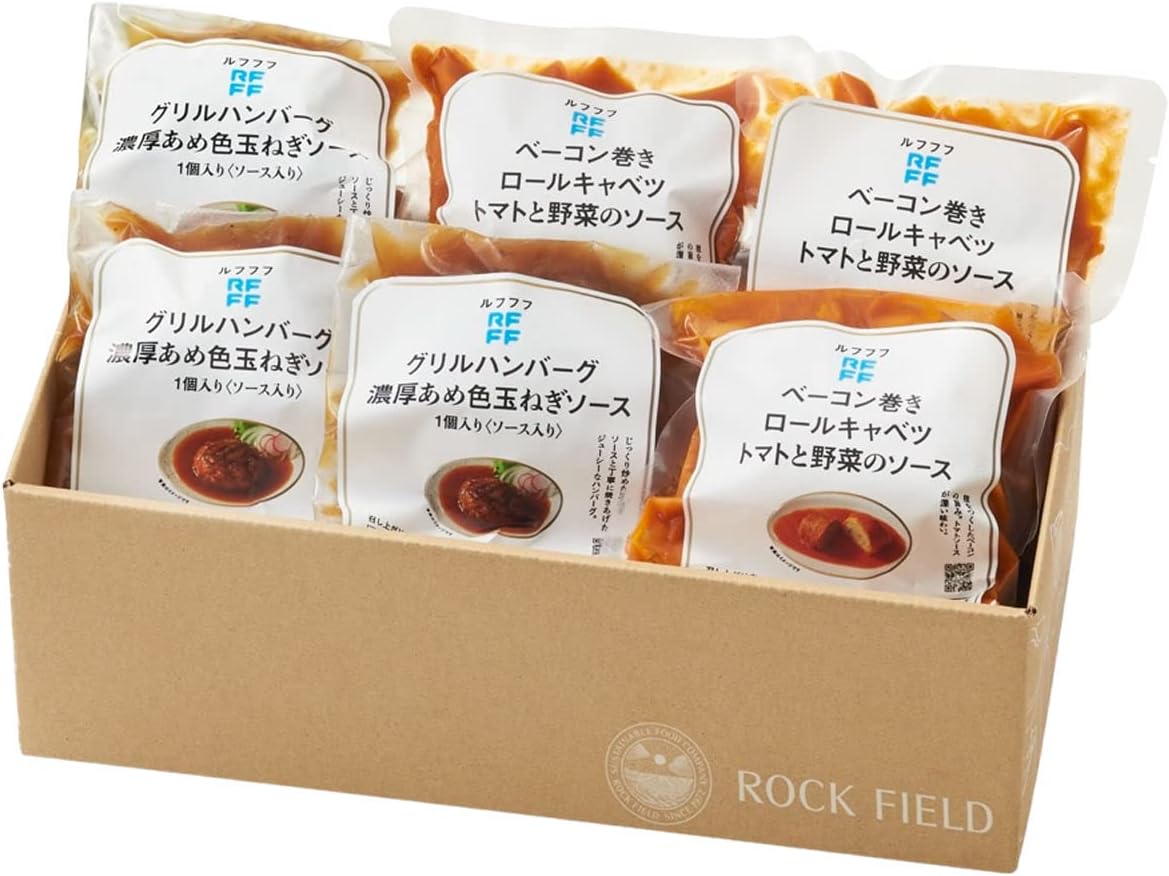 Amazon | RFFF ルフフフ 洋食の定番コンビ ハンバーグ＆ロールキャベツ 全2種各3 冷凍食品 | 株式会社ふるさとサービス | 冷凍惣菜 通販