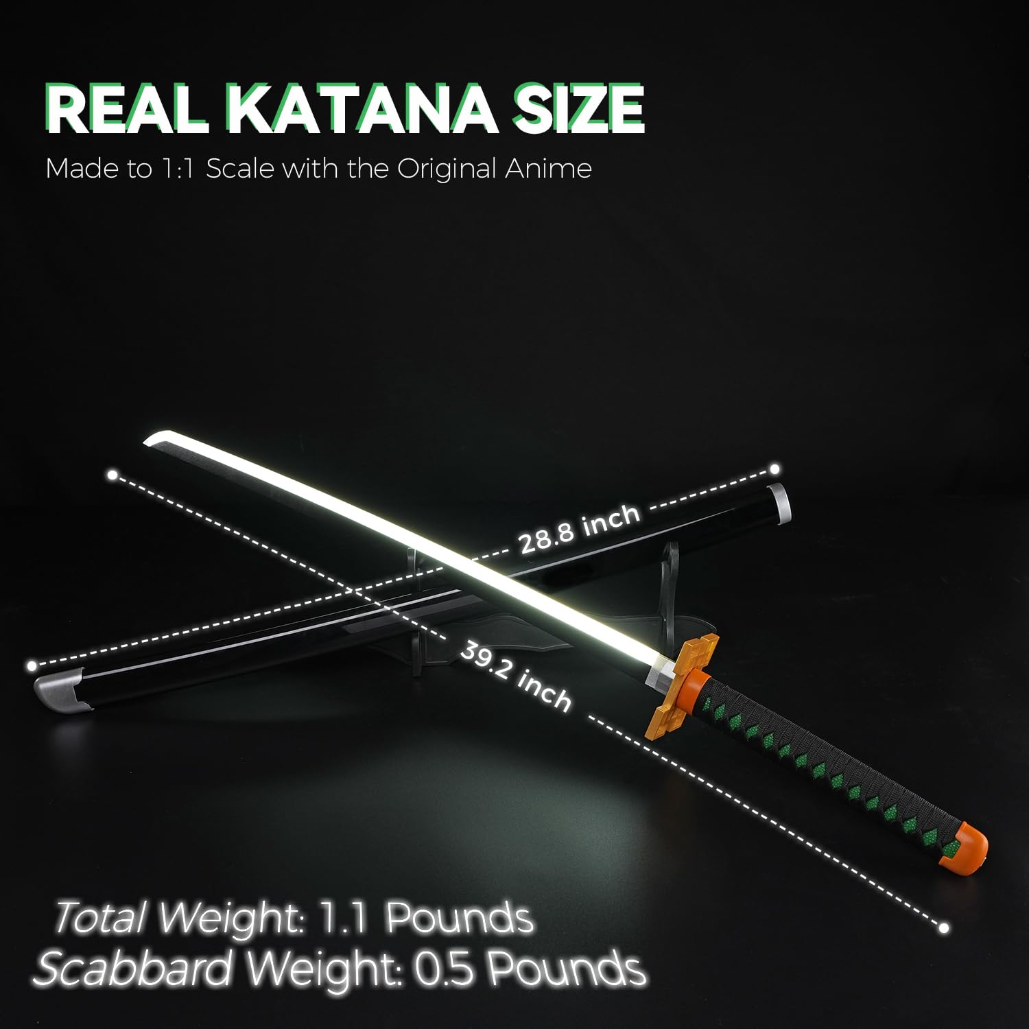 Snapklik.com : Zisu Light Up Muichiro Sword - 40-Inch Sword