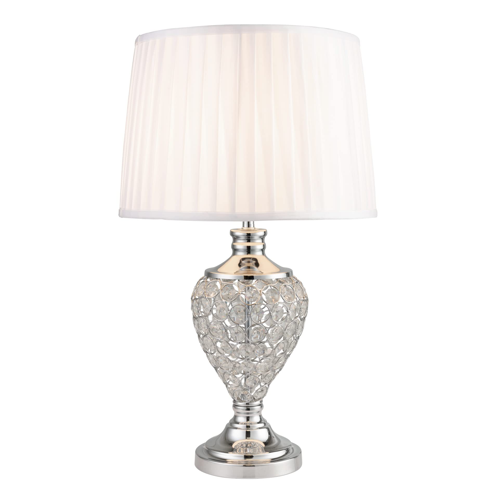 Tall Crystal Table Lamps Large Chrome And Crystal Table Lamp