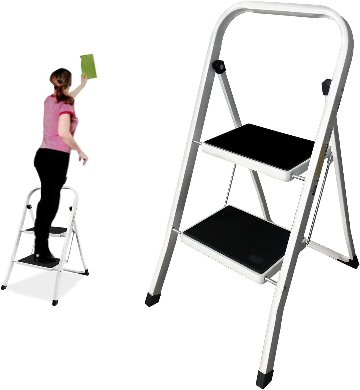 Folding Step Ladder, 2 Step Work Platform, Folding Step Stool 2 Step ...
