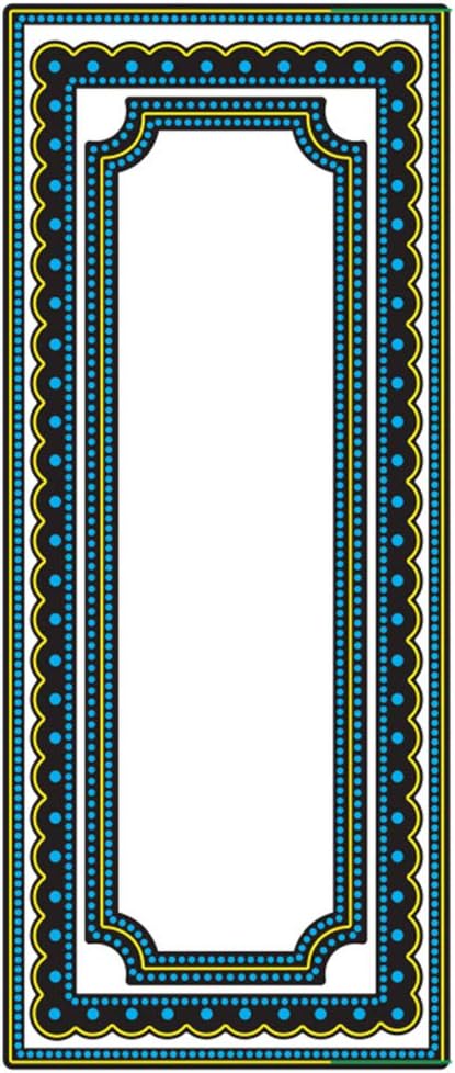 Slim Rectangle Frame Cutting Dies for Card Making, Square Circles Metal ...