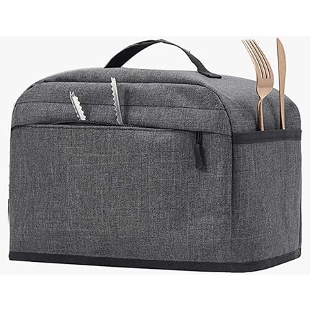 Amazon.com: Yarwo 4 Slice Toaster Cover with Pockets and Top Handle ...