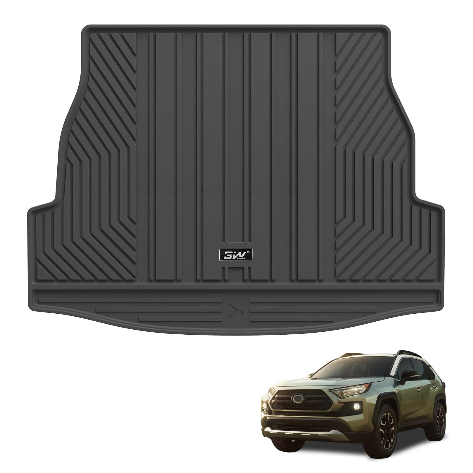 3W Boot Liner Custom Fit for Toyota RAV4 XA50 (Includes Hybrid) 2019 ...