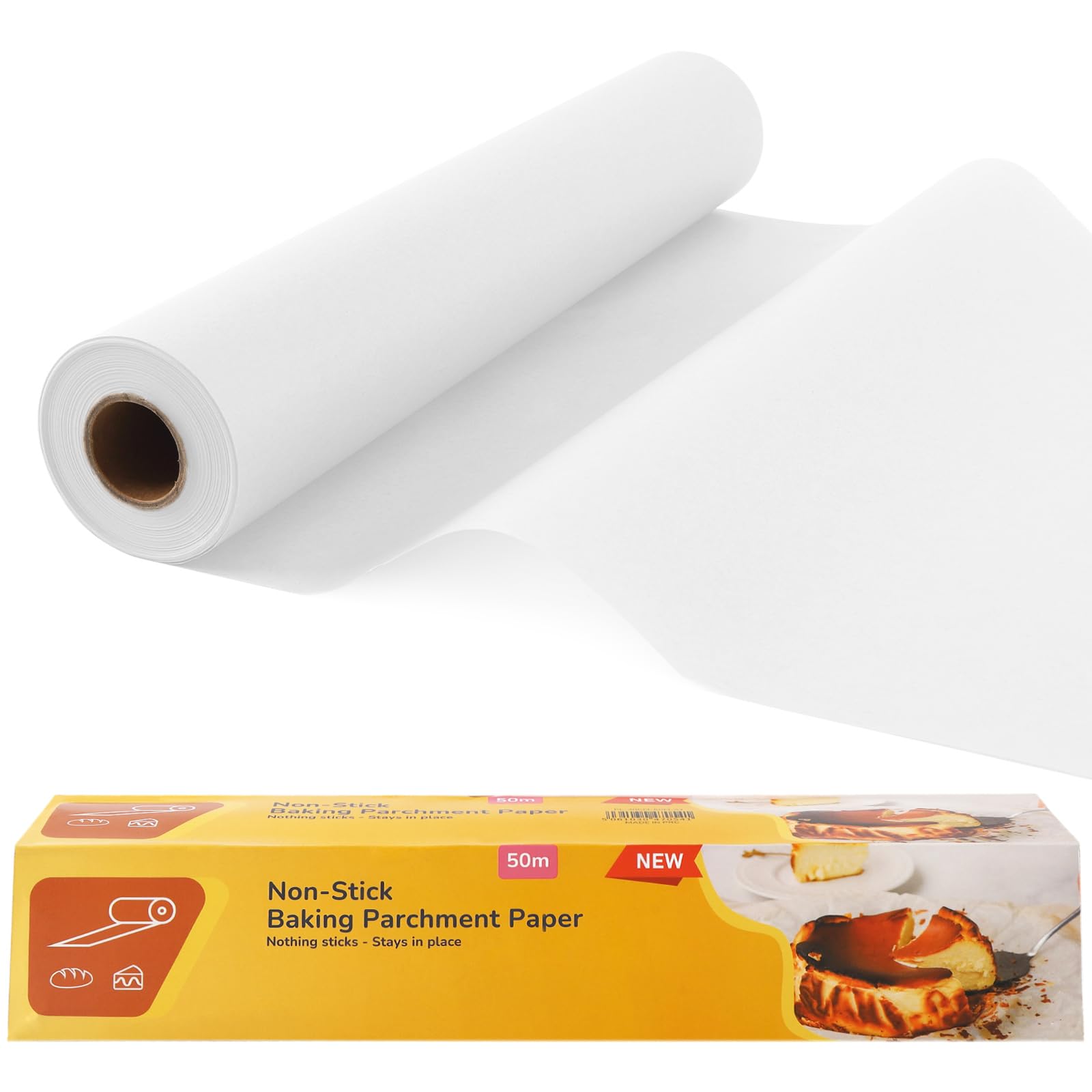 Baking Paper | 50m Baking Parchment Paper | Premium Quality Greaseproof ...