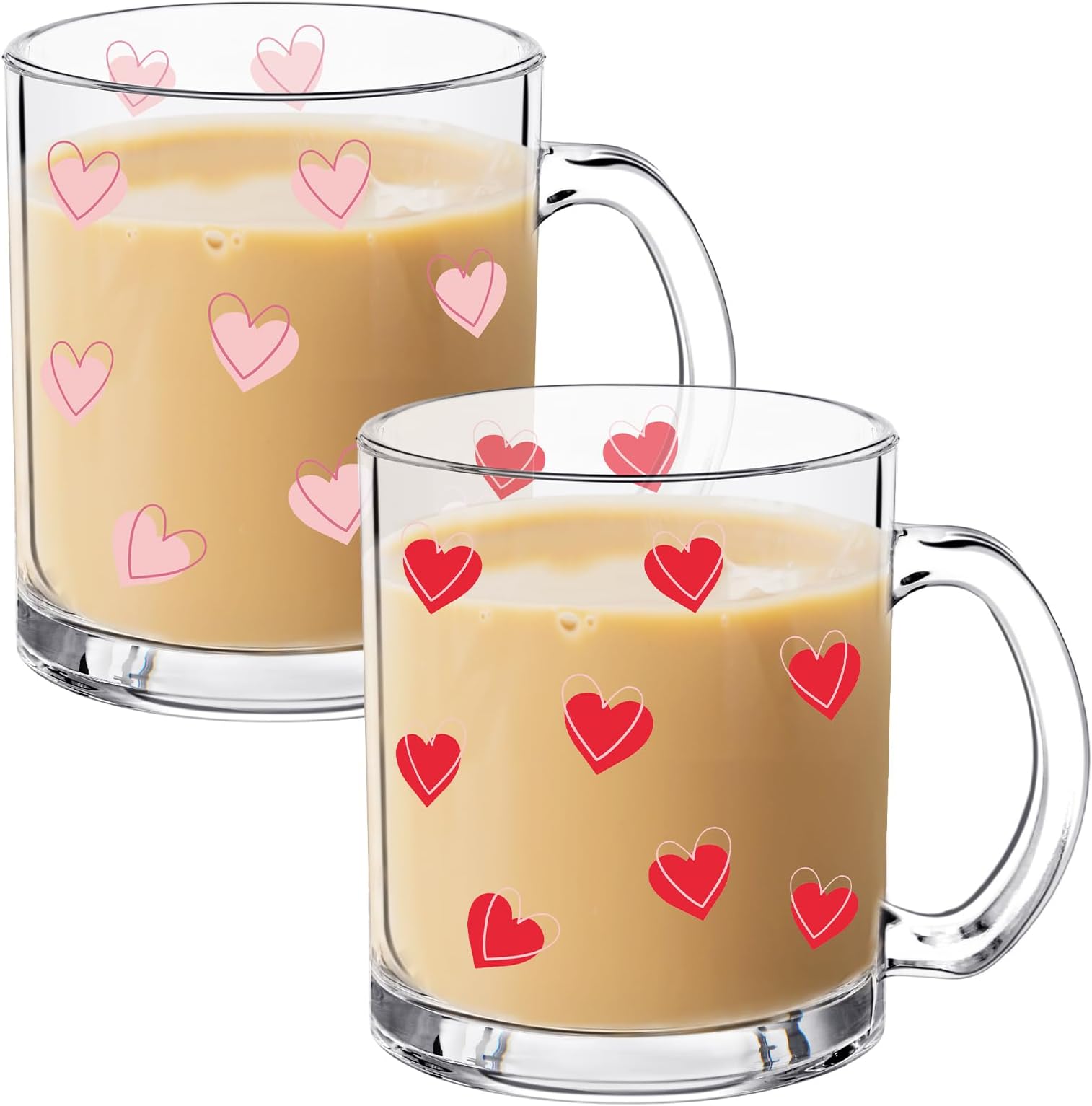 Amazon.com | Gaolinci Creative Red Heart Mug with Handle, 8 Oz Tea Cup ...