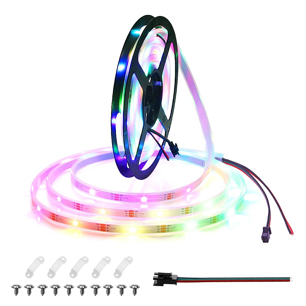 Buy ALITOVE WS2812B LED Strip 16.4ft Individually Addressable RGB ...