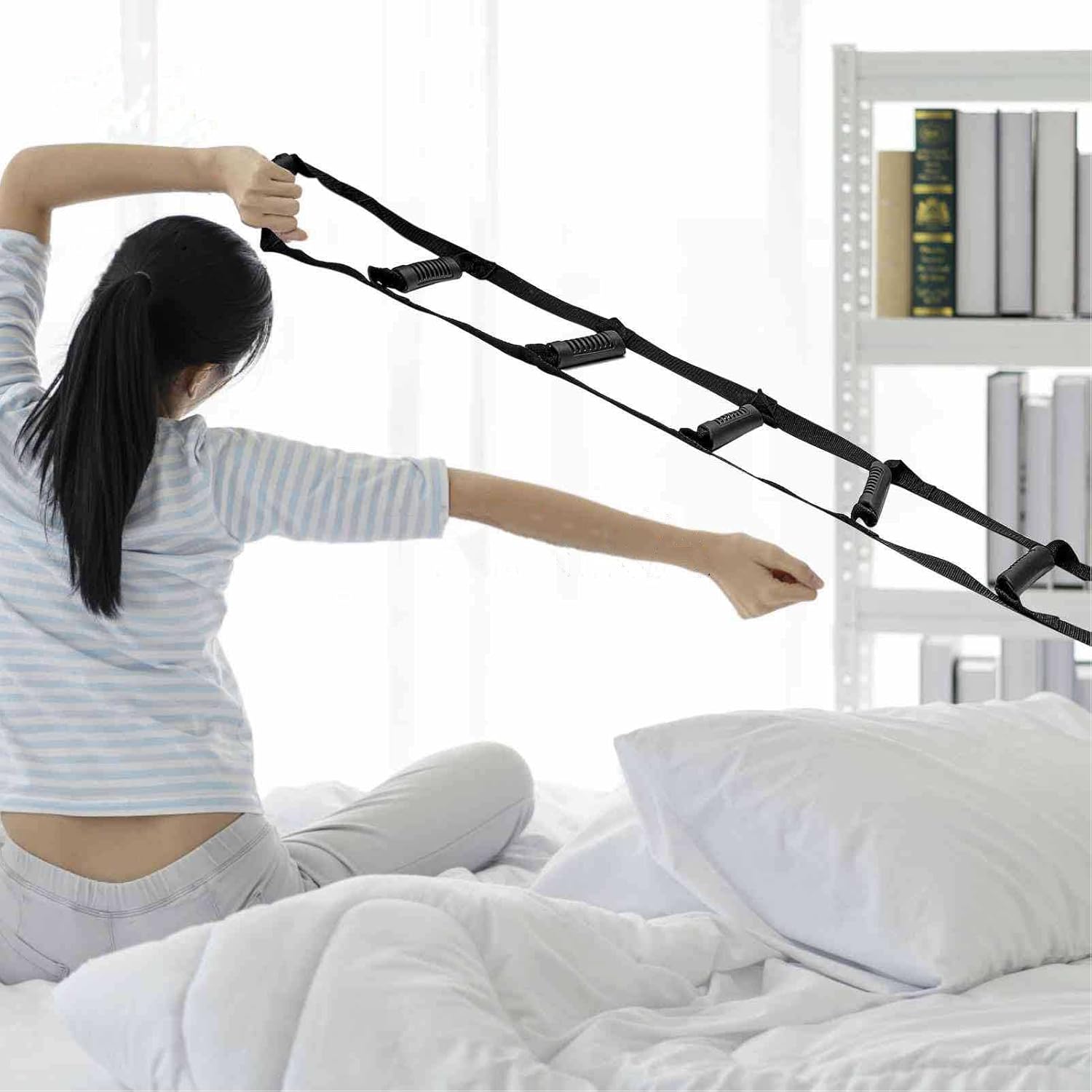 Amazon.com: Gavigain 2PCS Bed Ladder Assist Strap, Pull up Helper and ...