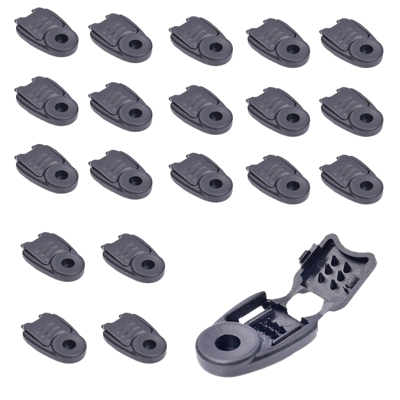 Amazon.com: 20 Pcs Paracord End Caps Zipper Pull Cord Ends Elastic ...