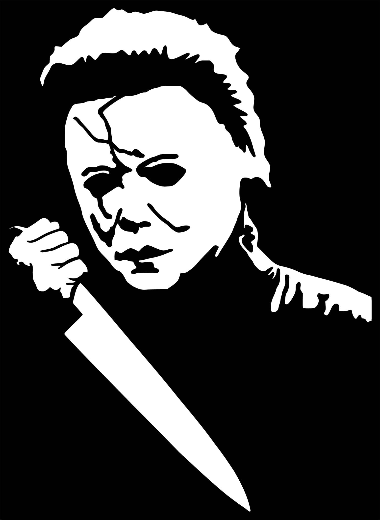 Amazon.com - Astute Grace Michael Myers Halloween Creepy Horror Sticker ...