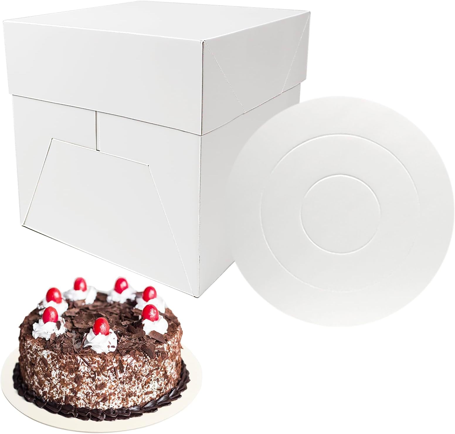GylSun Lot de 3 Boîte à gâteau 30 * 30 * 30cm avec plateau à gâteau ...