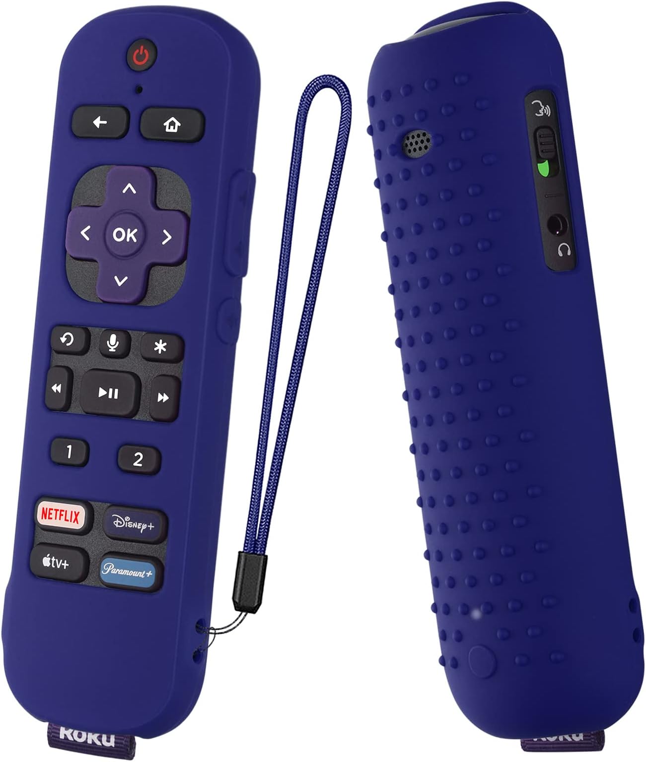 Amazon.com: Silicone Cover for Roku Ultra 2022 Remote Roku Voice Remote ...