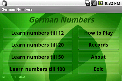 Learn German Numbers - App on Amazon Appstore