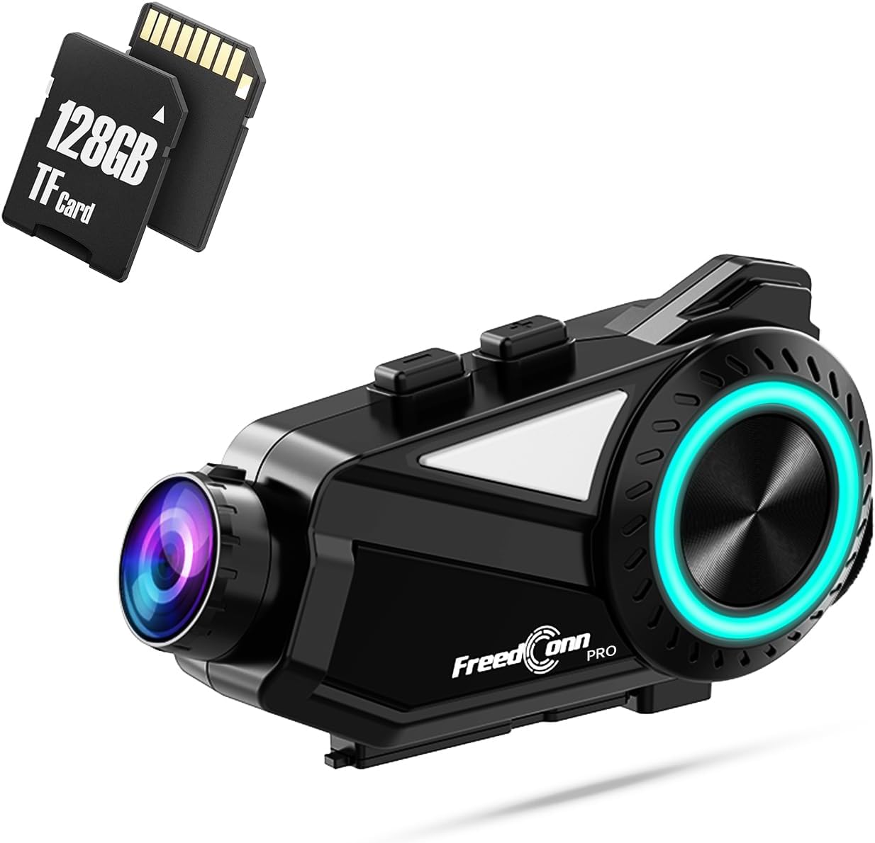 Amazon.com: FreedConn Motorcycle Bluetooth Headset with Camera 2K Hi ...