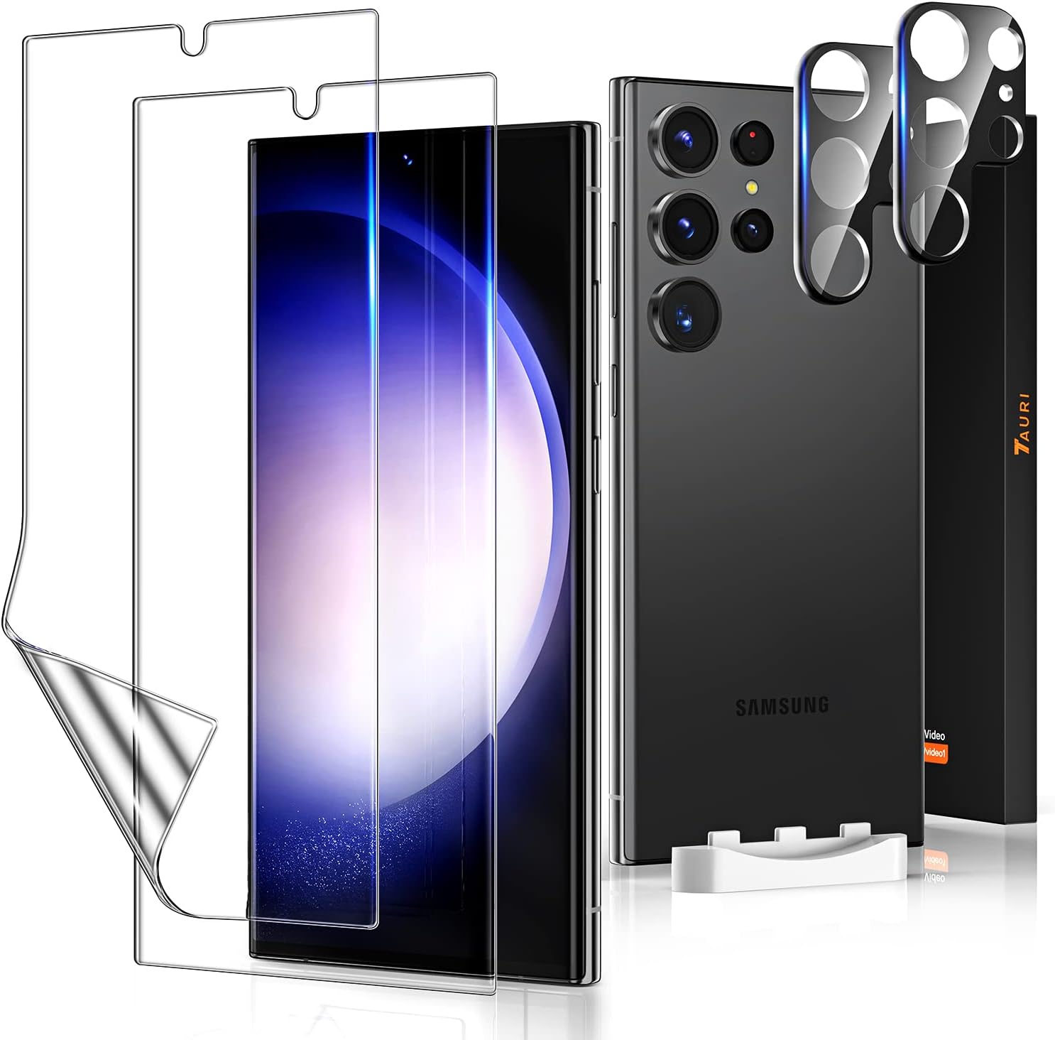 TAURI Screen Protector for S23 Ultra 5G - 2 Pack [Self-Healing] TPU ...