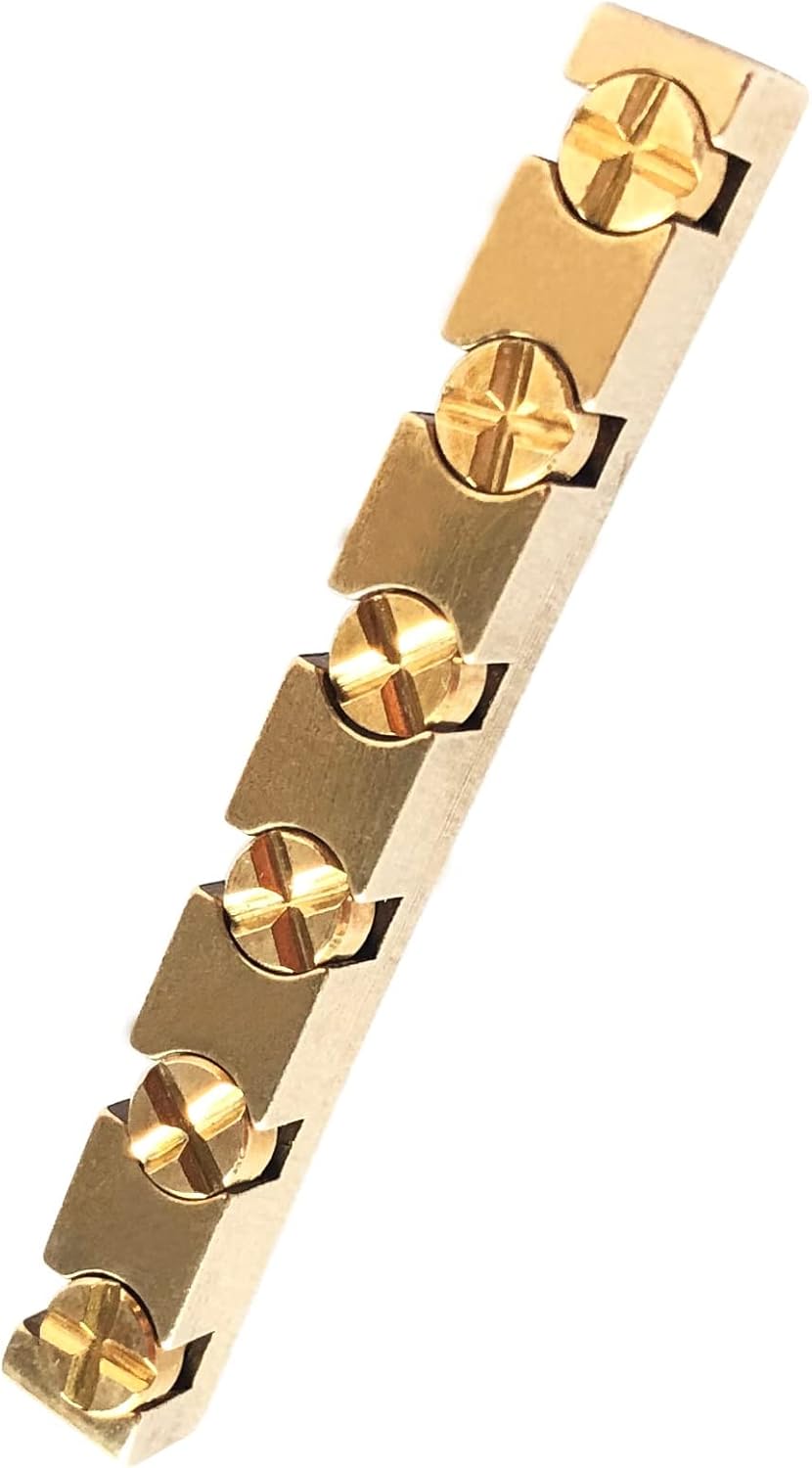 Amazon.com: Guyker 42mm Adjustable Brass Guitar Nut - Height Bell Nuts ...