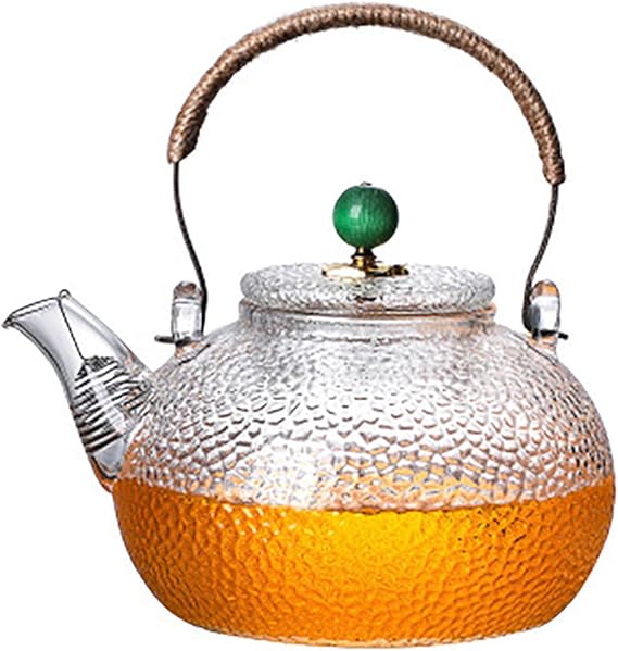 Amazon.com | 900ml Glass Teapot Heat Resistant Glass Boiling Tea Pot ...