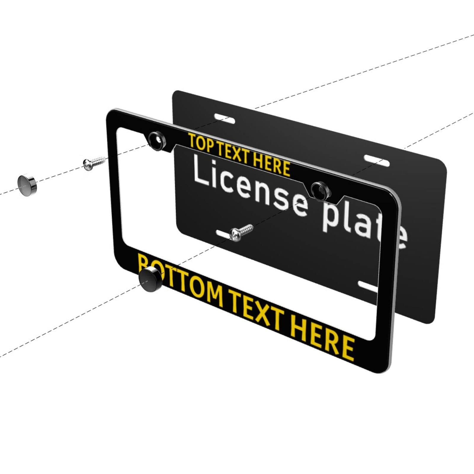 No Minimum Custom Made Licence Plate Frames Chevrolet Corvette C7 ...