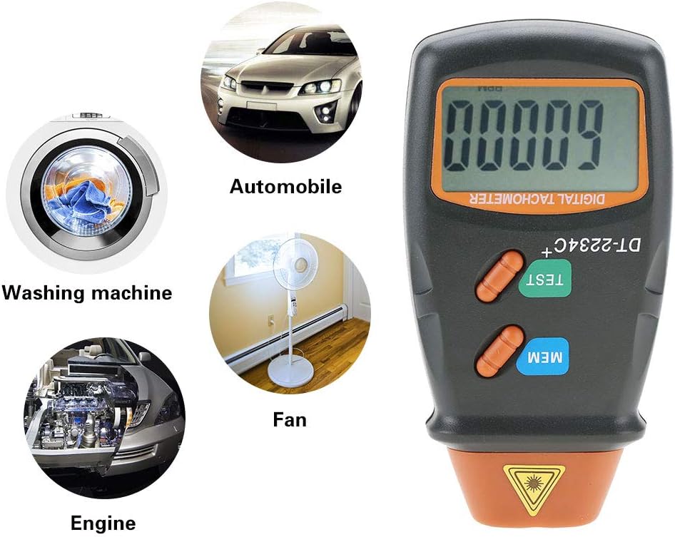 Yosoo Digital Tachometer RPM Tester with Laser Nepal | Ubuy