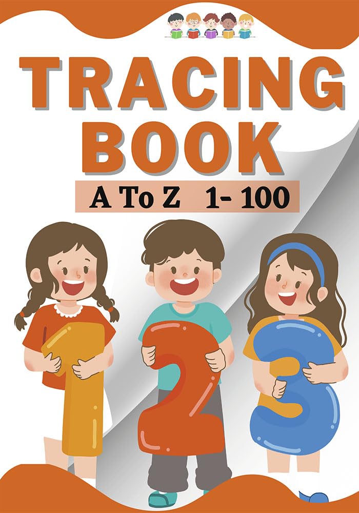 Buy A to Z Alphabet & 1- 100 Number Tracing Book For Pencil Control ...