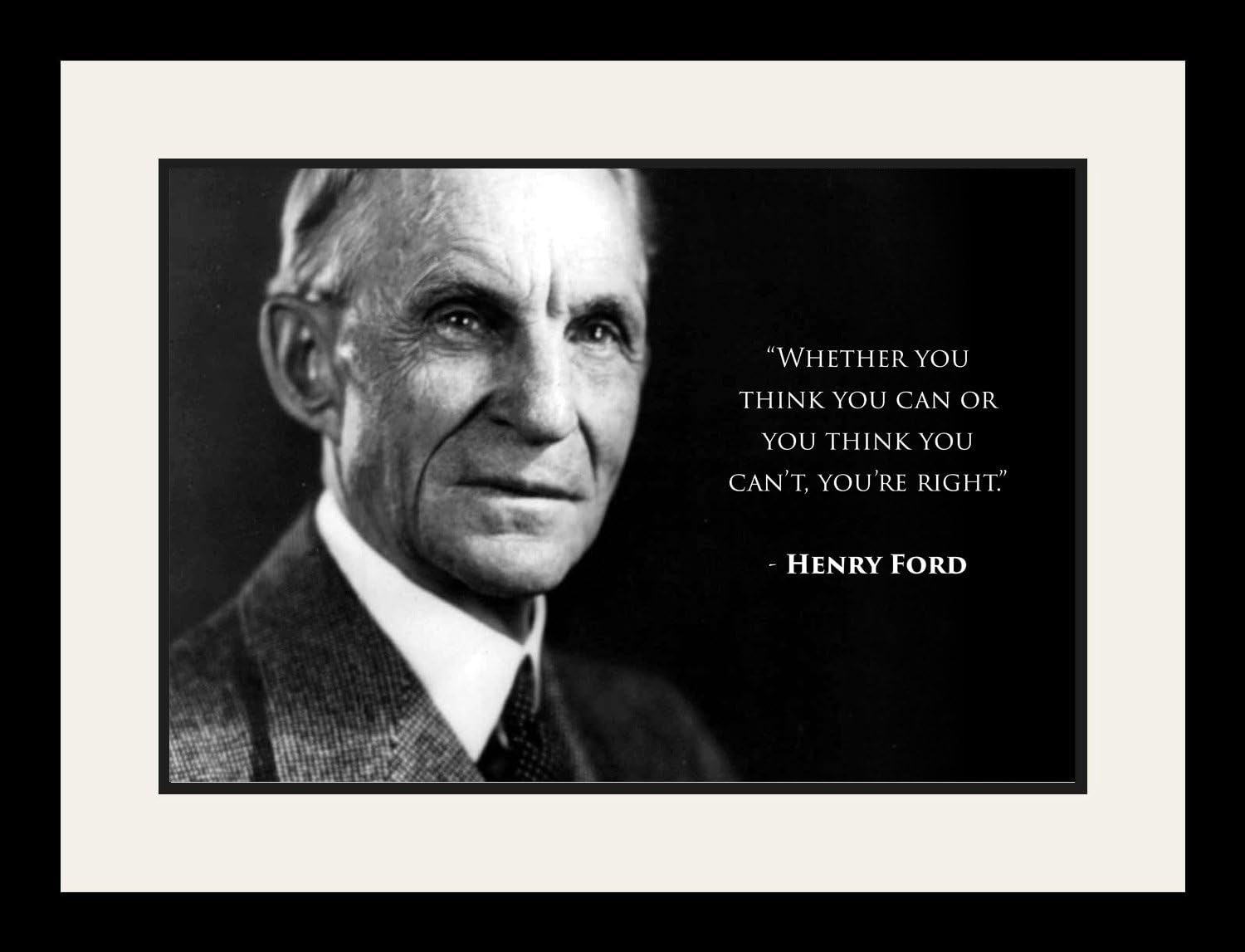 Amazon.com: Henry Ford Inspirational Quote: Whether you think you can ...