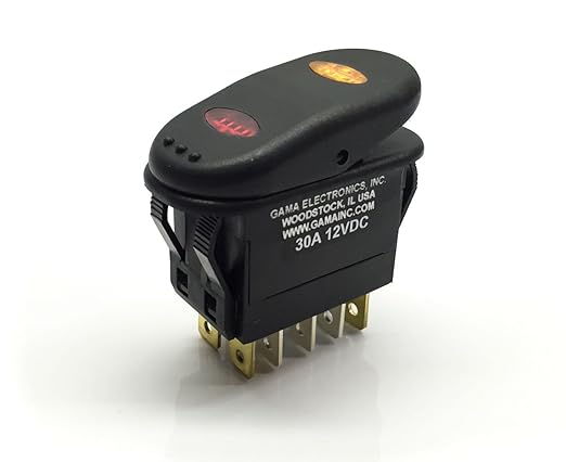 Amazon.com: Waterproof Illuminated Double Pole, Double Throw 3 Position ...