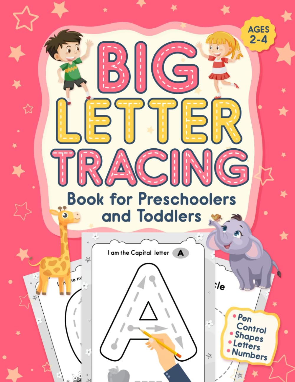 Big Letter Tracing Book for Preschoolers and Toddlers Ages 2-4: Large ...