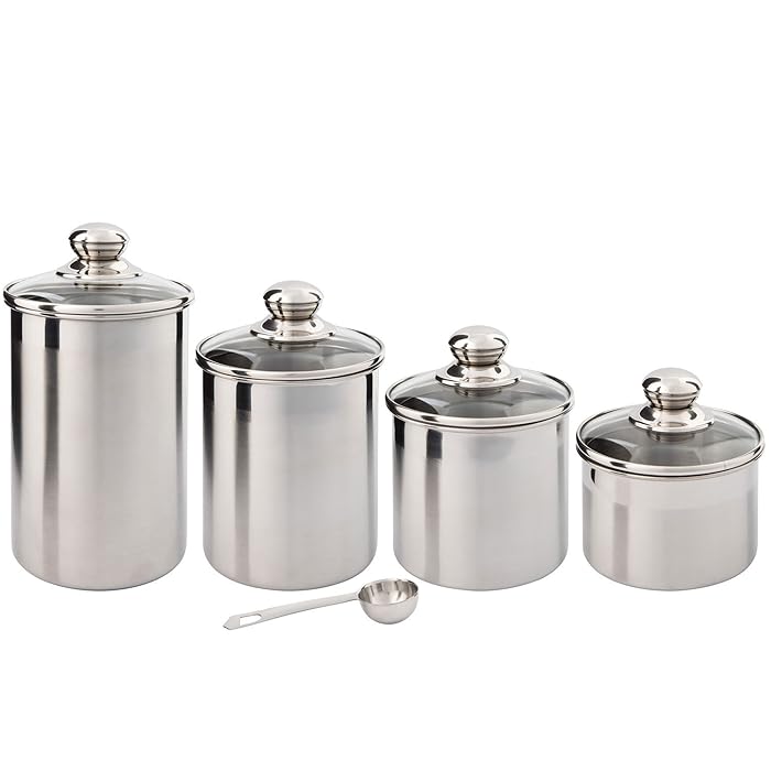 Buy Airtight Canisters Sets for the Kitchen Counter - Stainless Steel ...