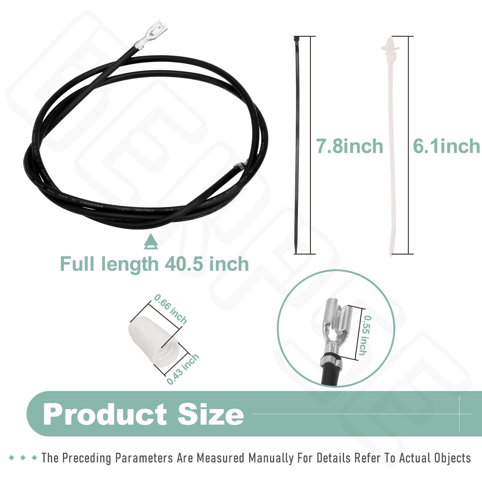 Snapklik.com : WE49X37037 Dryer Heater Wire Repair Kit For GE