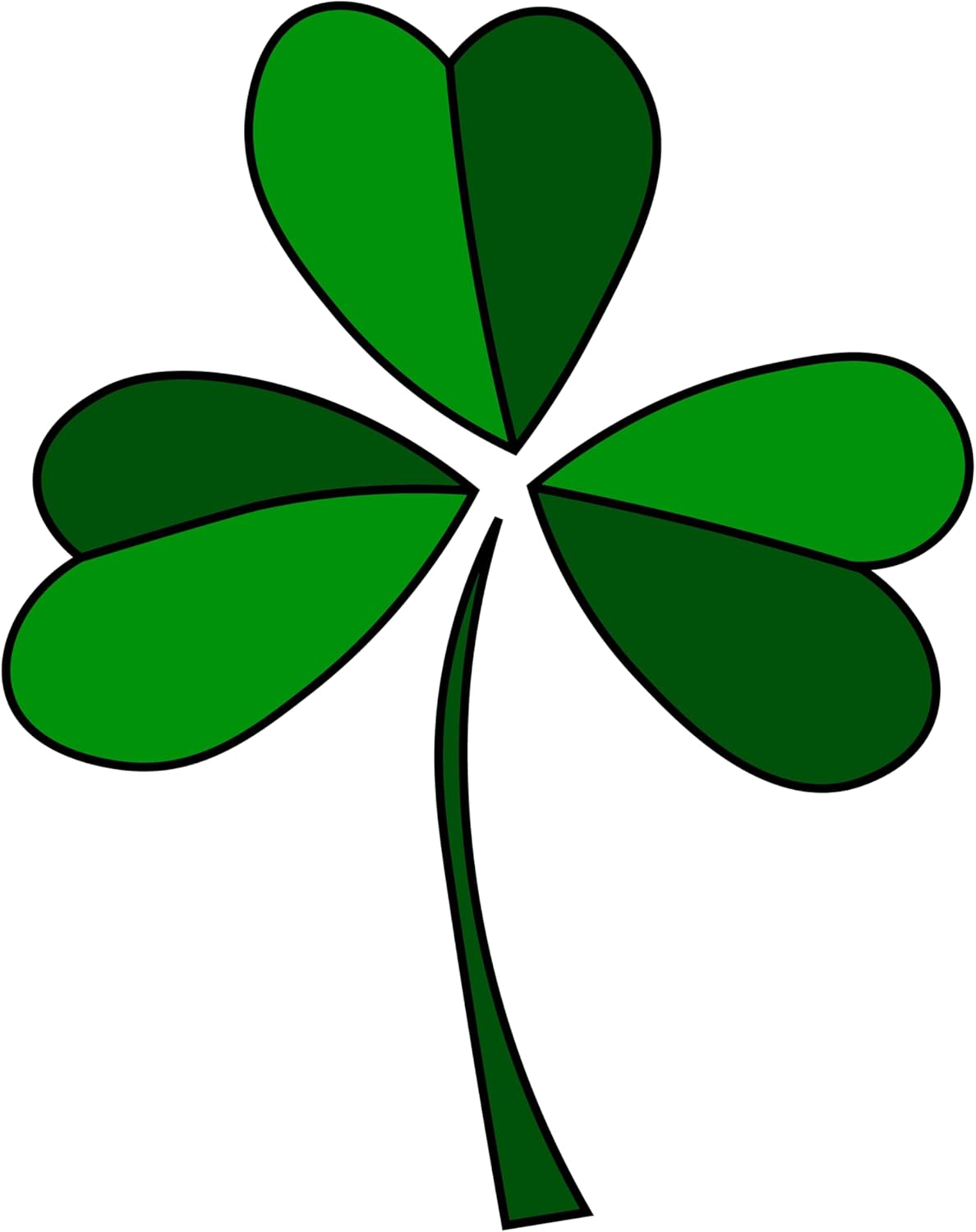 Amazon.com - Inspirational Quote Three Leaf Clover Motivational Sticker ...